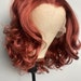 Ginger Red Wig,copper Red Wigs,short Bob Wigs,wavy Lace Front Wig ...