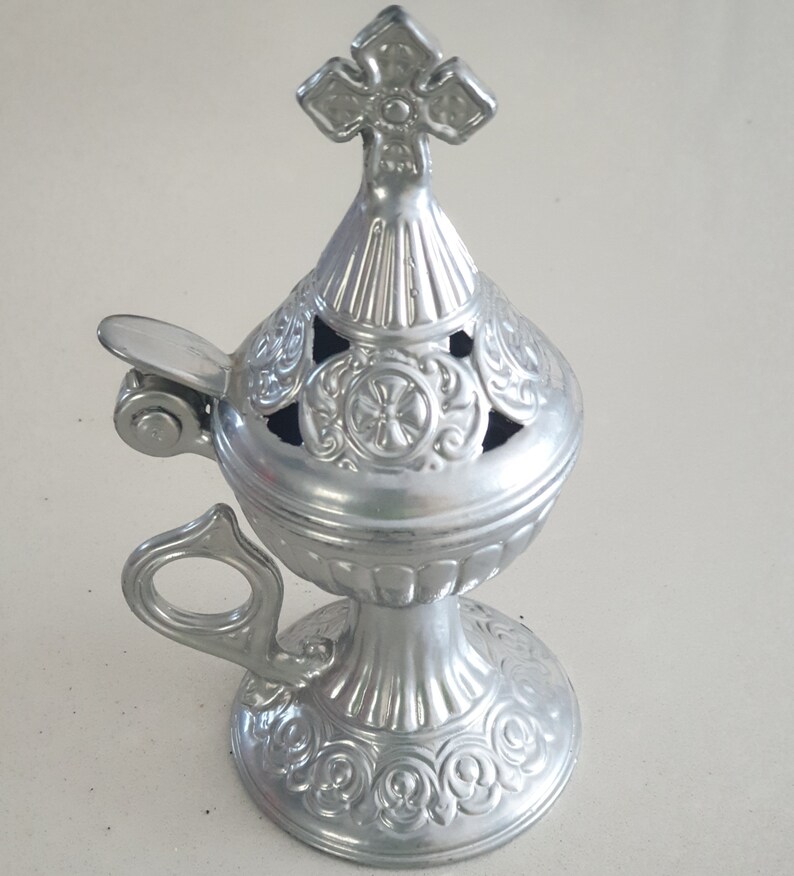 Incense Burner Thurible Censer Silver Metal Little Church | Etsy