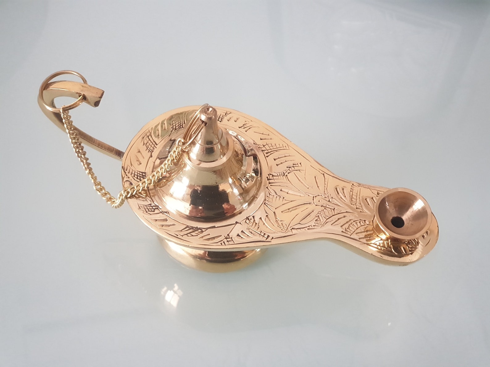 Beautiful Oil Lamp Aladdin Cap With a Chain Quite Heavy | Etsy