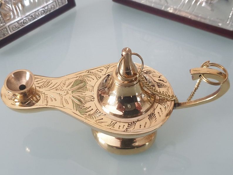 Beautiful Oil Lamp Aladdin Cap With a Chain Quite Heavy | Etsy