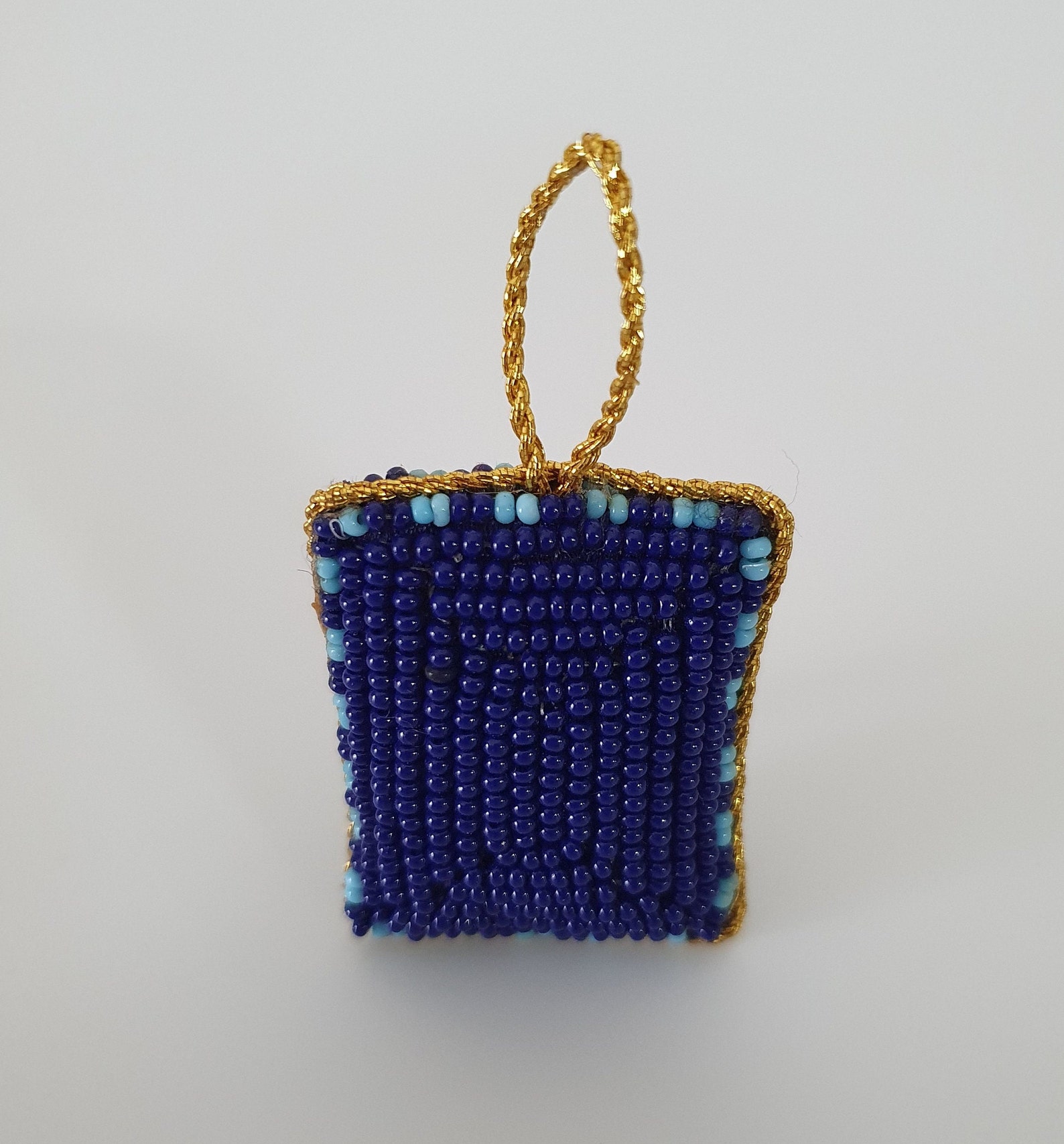 Christian Traditional Amulet With Beads and Gold Thread - Etsy