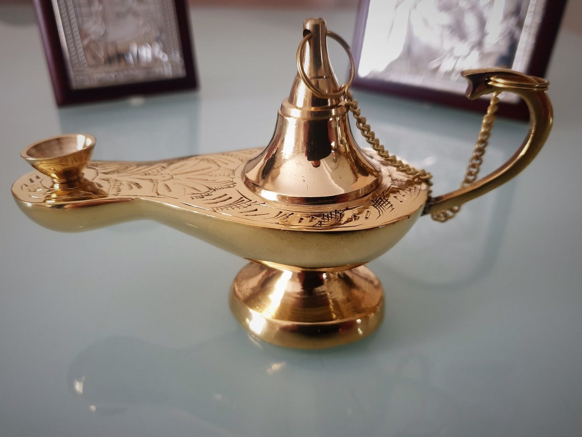 Beautiful Oil Lamp Aladdin Cap With a Chain Quite Heavy | Etsy
