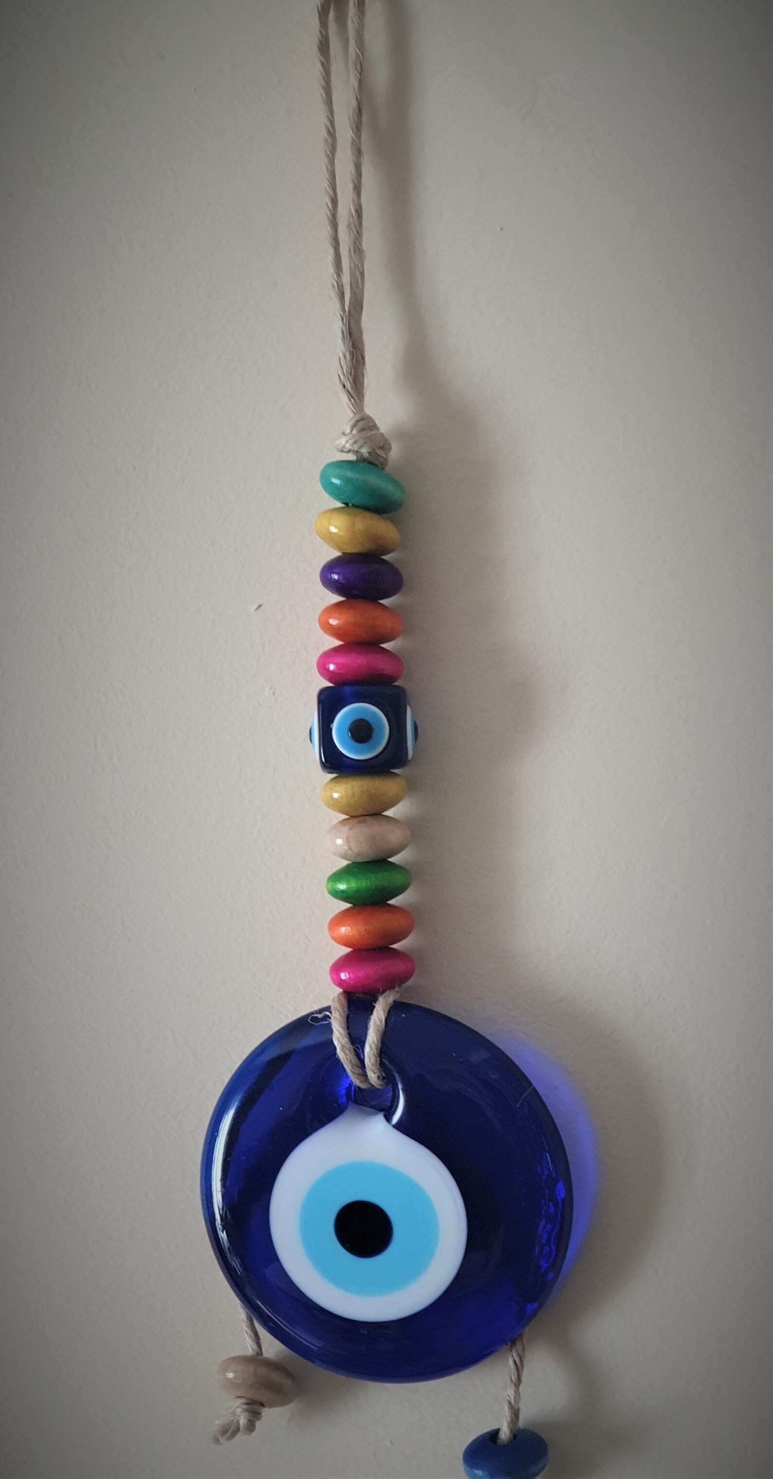 Huge evil eye Wall hanging with beads evil eye wall decor | Etsy
