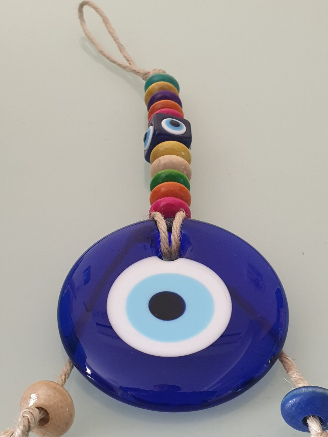 Huge Evil Eye Wall Hanging With Beads, Evil Eye Wall Decor, Evil Eye ...