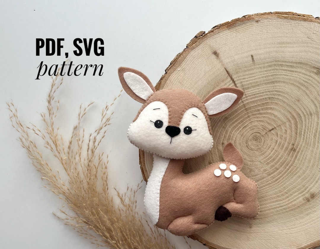 Deer Felt Pattern/ Forest Animals PDF Pattern/ Deer SVG Pattern - Etsy
