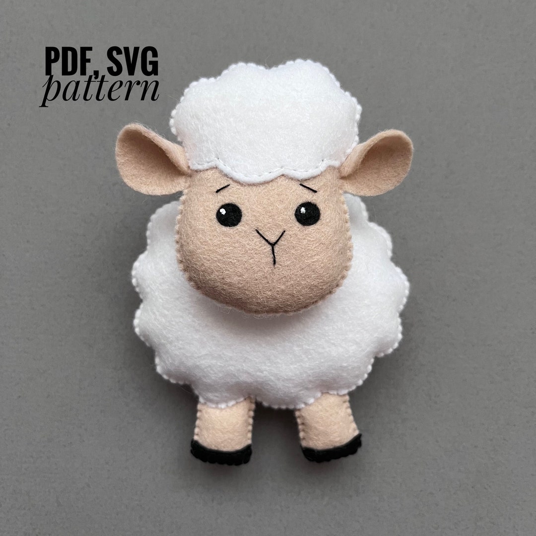 Sheep Felt Pattern, PDF SVG Pattern - Etsy