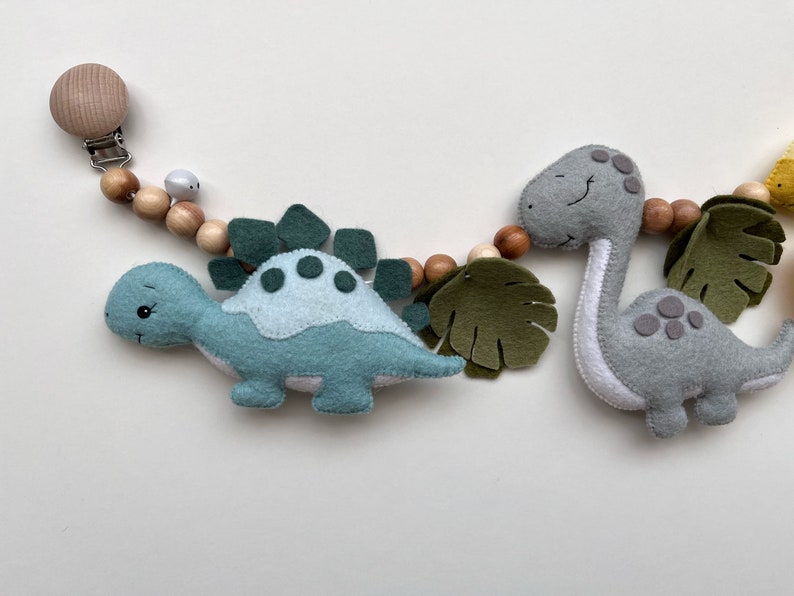 Dinosaurs Stroller Chain/ Dinosaur Stroller Toy - Etsy