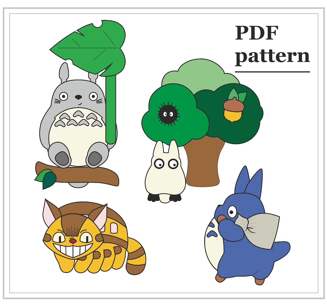 Anime PDF Pattern, Anime Felt Toy - Etsy
