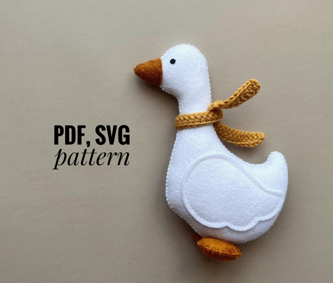 Goose Felt Pattern/ Goose Pdf SVG Pattern - Etsy