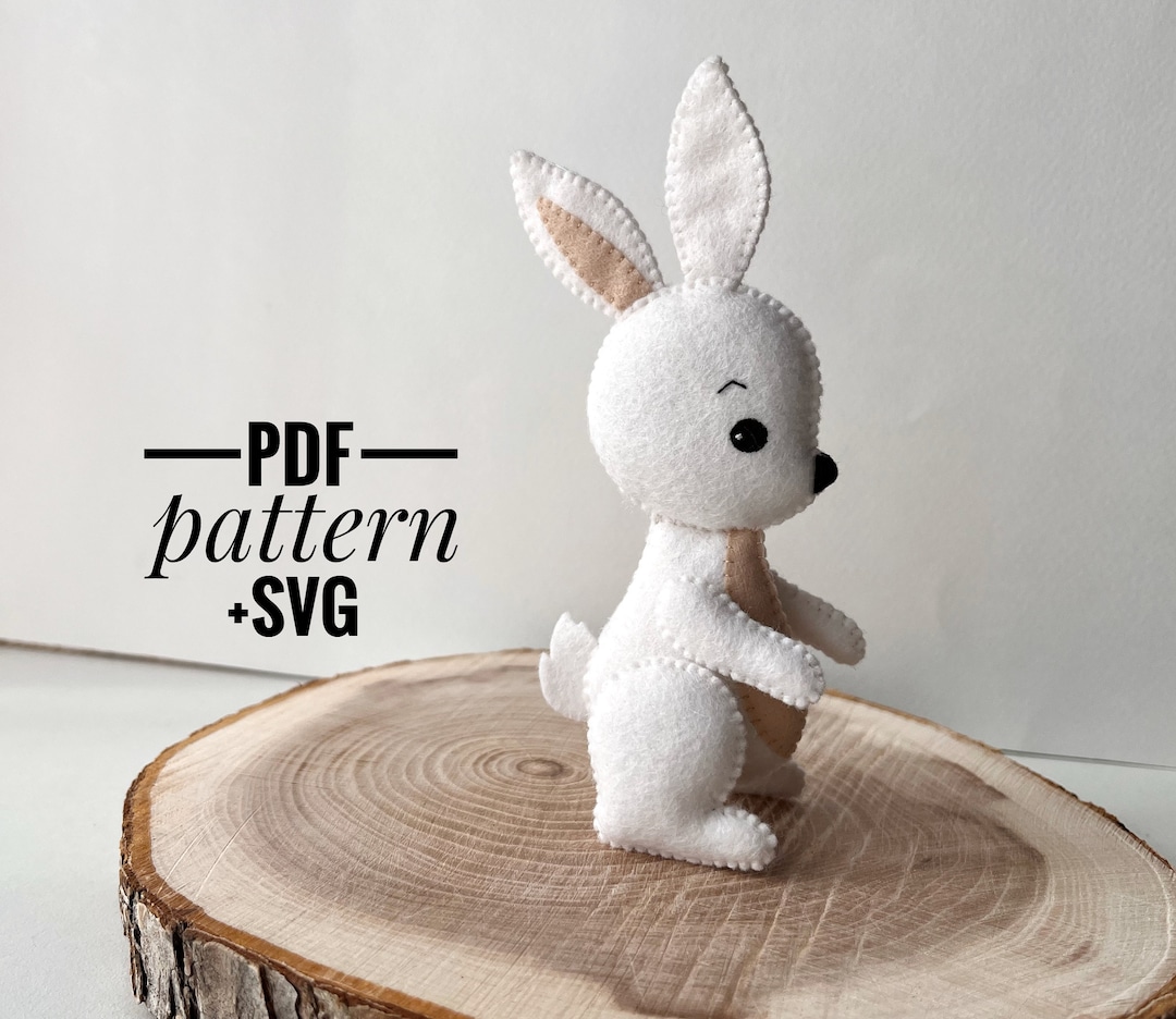 Bunny Felt Pattern/ Woodland Animals Pattern/ Bunny Pdf, SVG Pattern - Etsy