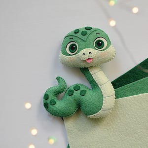 Snake Felt Pattern in PDF Format / Christmas Ornament Felt Pattern ...