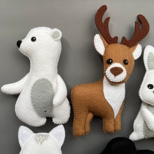 Polar Animals Felt Pattern/ Arctic Animals PDF Pattern - Etsy