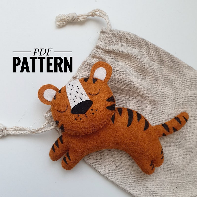 Felt Tiger - Etsy