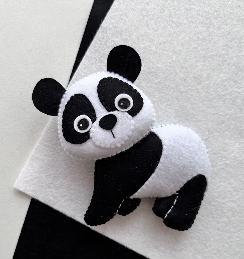 Panda Felt Pattern/ Panda SVG Pdf Pattern - Etsy
