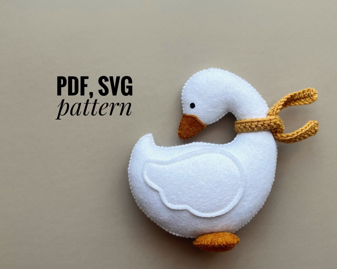 Goose Felt Pattern/ Goose Pdf SVG Pattern - Etsy