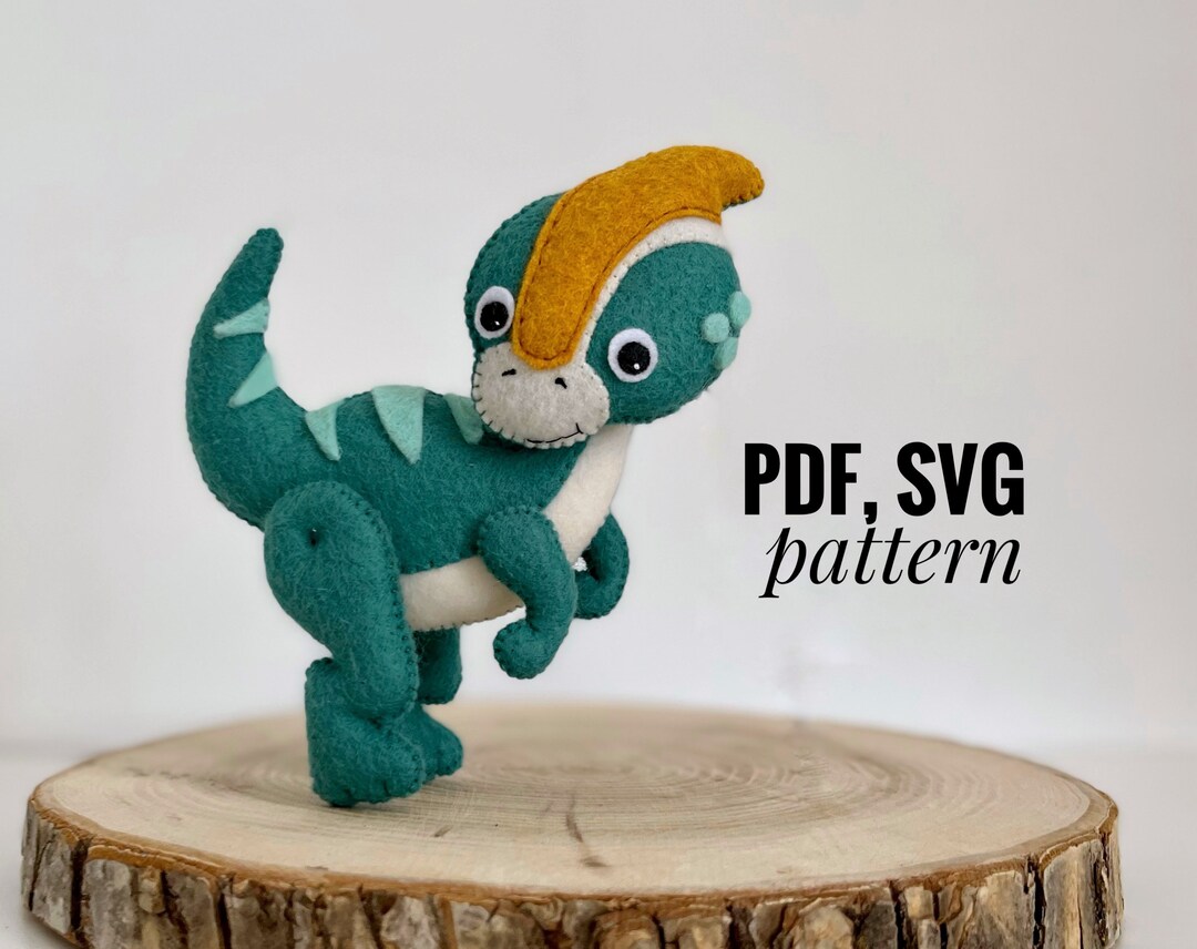 Dinosaur Felt Pattern/ Dinosaur Pdf SVG Pattern - Etsy