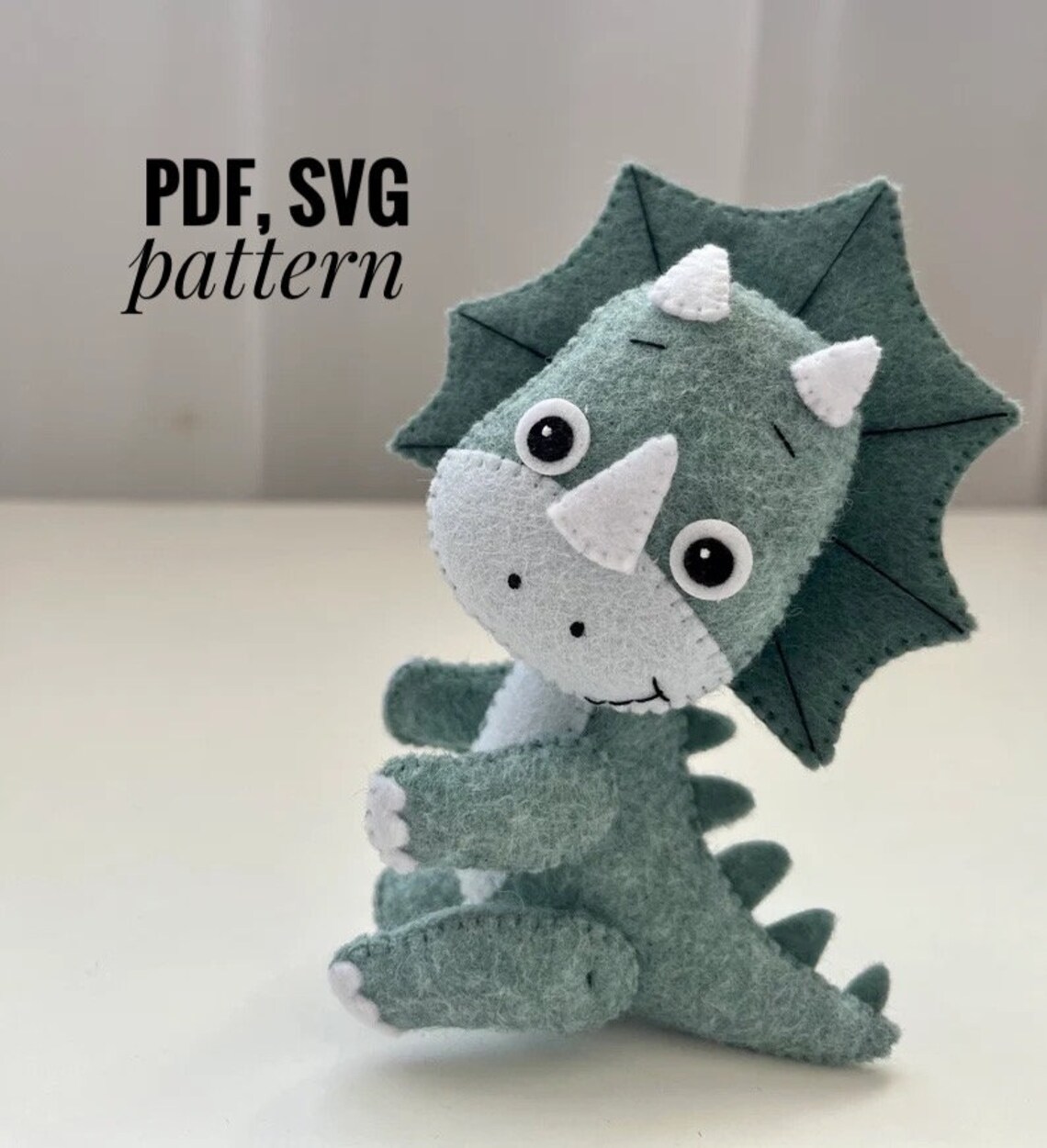 Dinosaur Felt Pattern/ Dinosaur Pdf SVG Pattern - Etsy