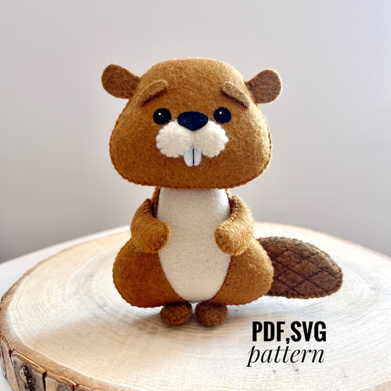 Beaver Felt Pdf - Etsy