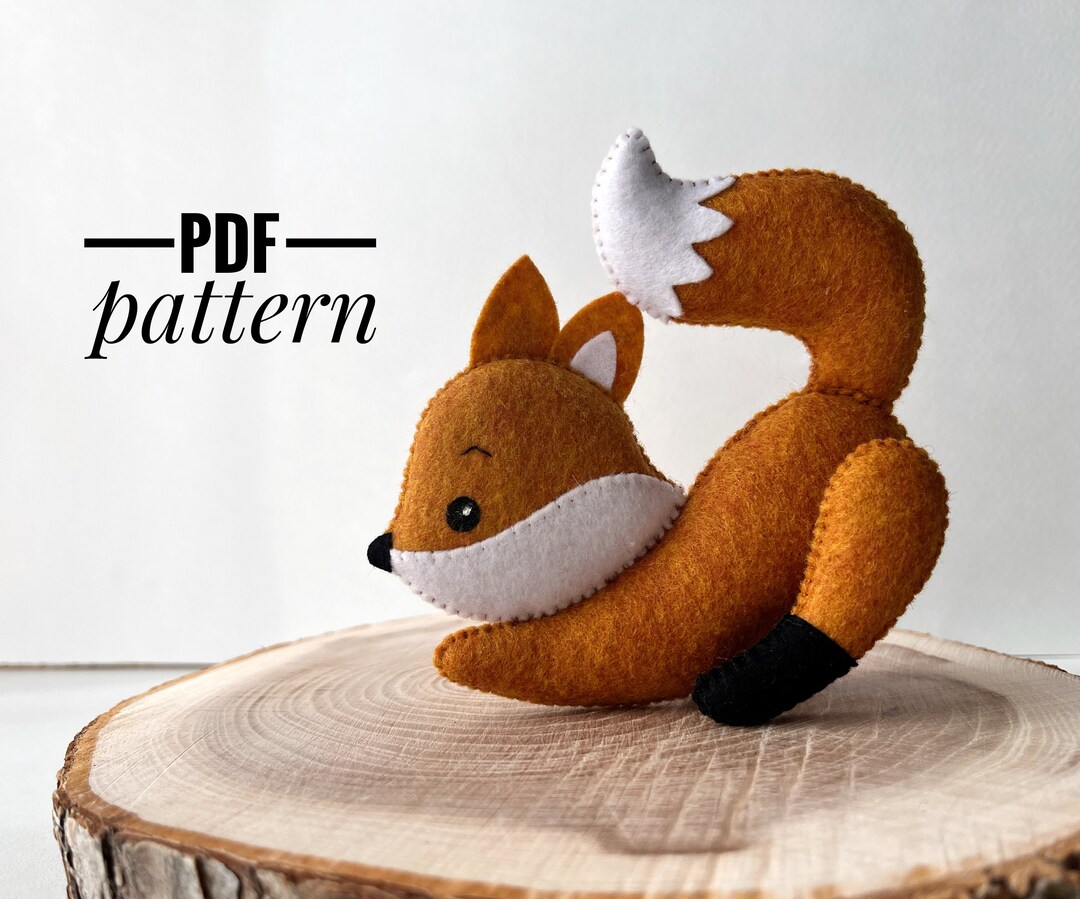 Fox Felt Pattern/ Woodlands Animals PDF Pattern/ Fox Pdf - Etsy