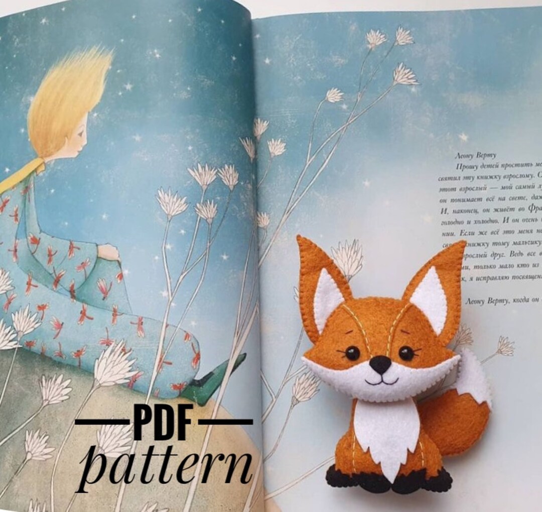 Fox Felt Pattern/ Woodlands Animals PDF Pattern/ Fox Pdf Pattern - Etsy