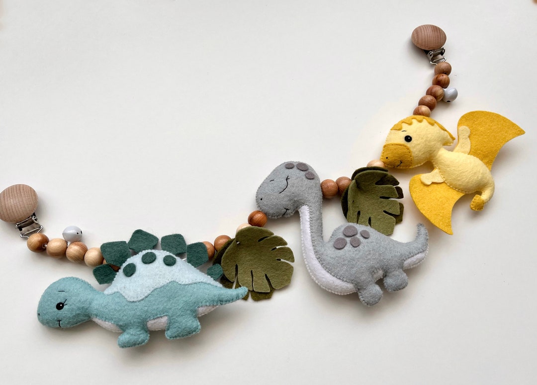 Dinosaurs Stroller Chain/ Dinosaur Stroller Toy - Etsy
