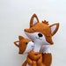 Fox Mom and Baby Felt Pattern/ Woodlands Animals PDF Pattern/ Fox Pdf ...