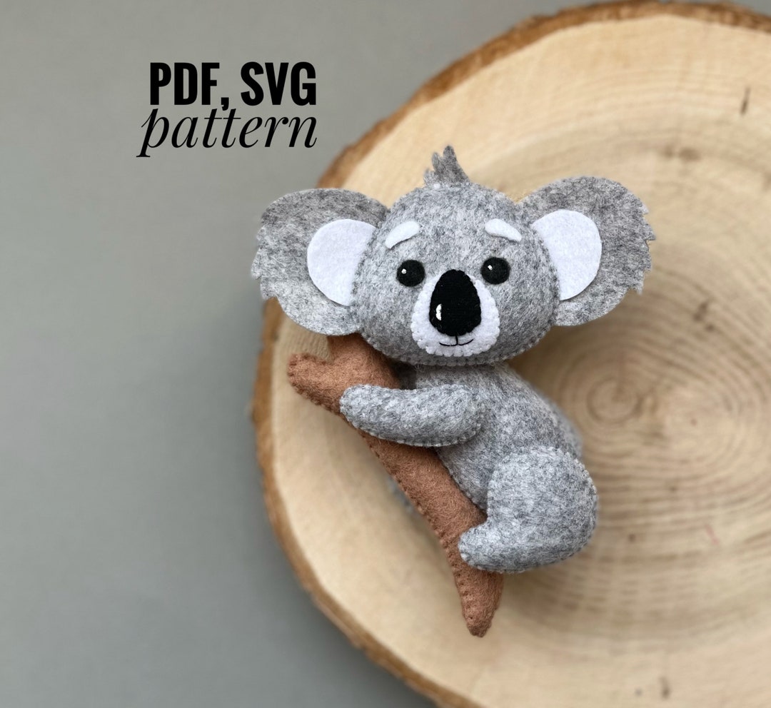 Australian Animals Felt Pattern/ Koala PDF Pattern - Etsy