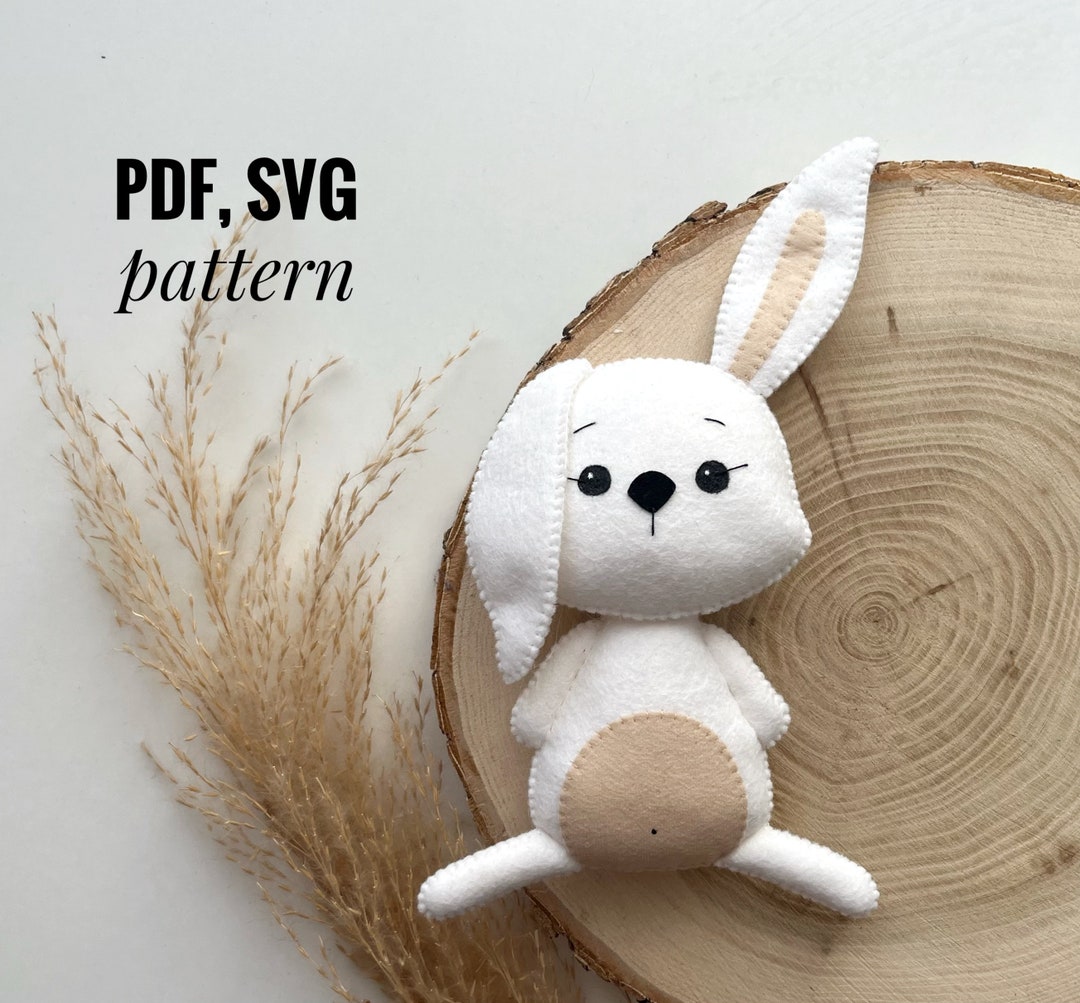 Bunny Felt Pattern/ Forest Animals PDF Pattern/ Bunny SVG Pattern - Etsy