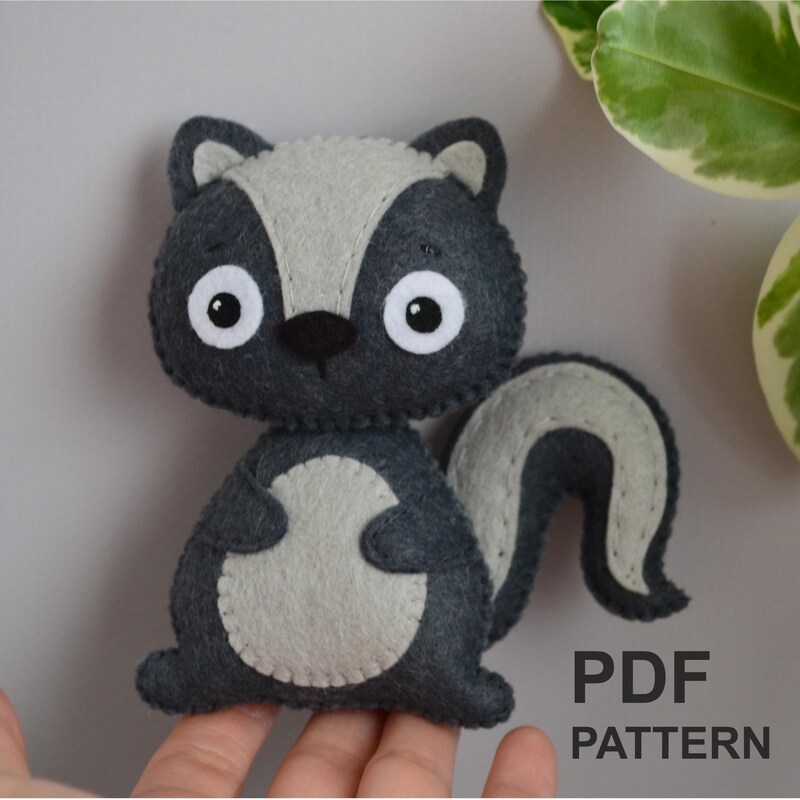 Felt Skunk Pattern - Etsy