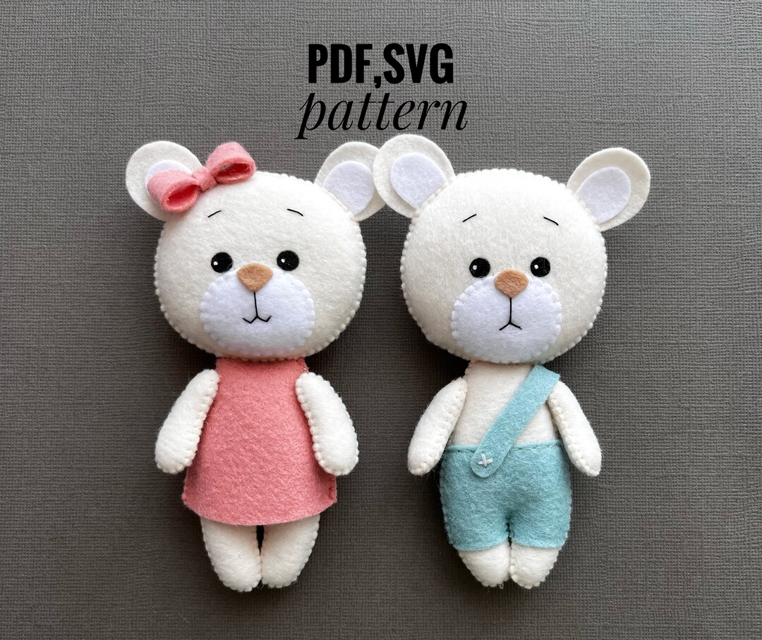 Gute Bear Felt Pattern/ Bear PDF Pattern - Etsy