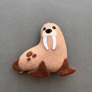 Walrus Felt Pattern/ Arctic Animals PDF Pattern/ Polar Animals SVG ...