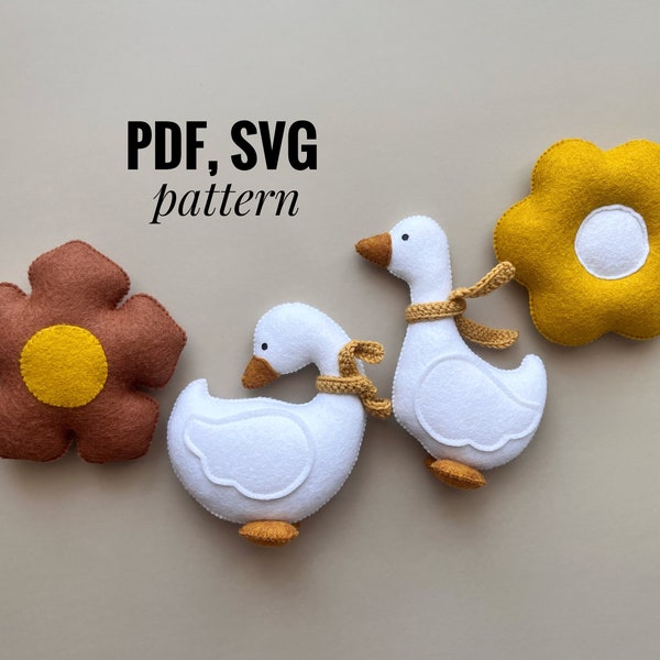 Felt Flower Pattern Svg - Etsy