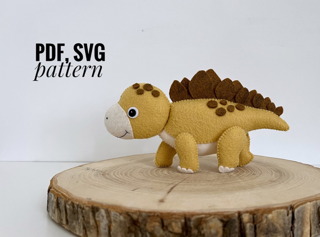 Dinosaur Felt Pattern/ Dinosaur Pdf SVG Pattern - Etsy