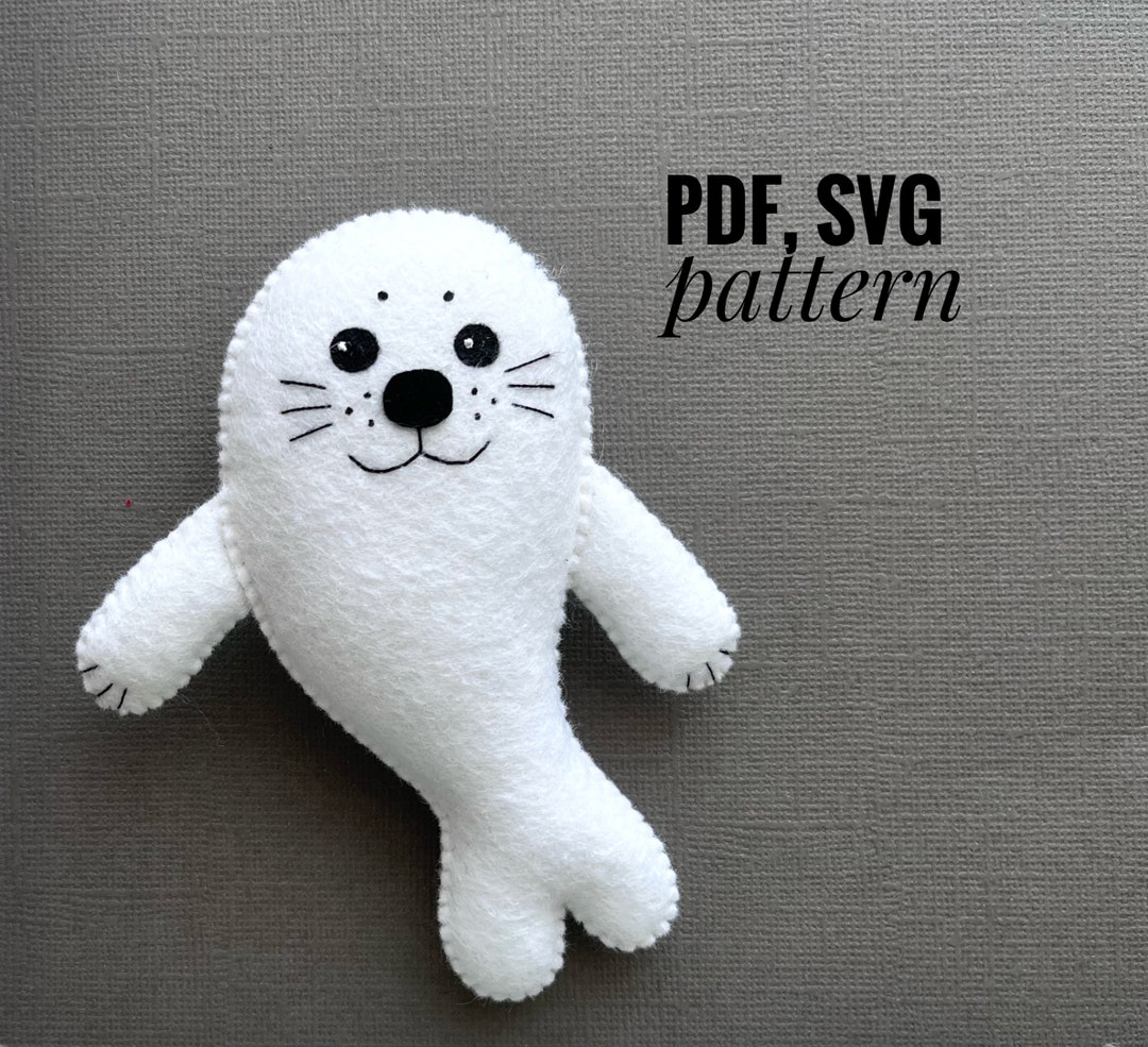 Seal Felt Pattern/ Polar Animals PDF, SVG Pattern - Etsy