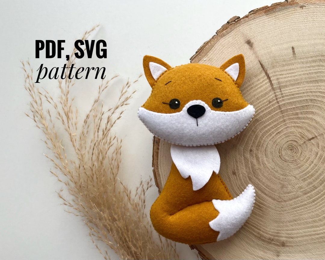 Fox Felt Pattern/ Forest Animals PDF Pattern/ Fox SVG Pattern - Etsy