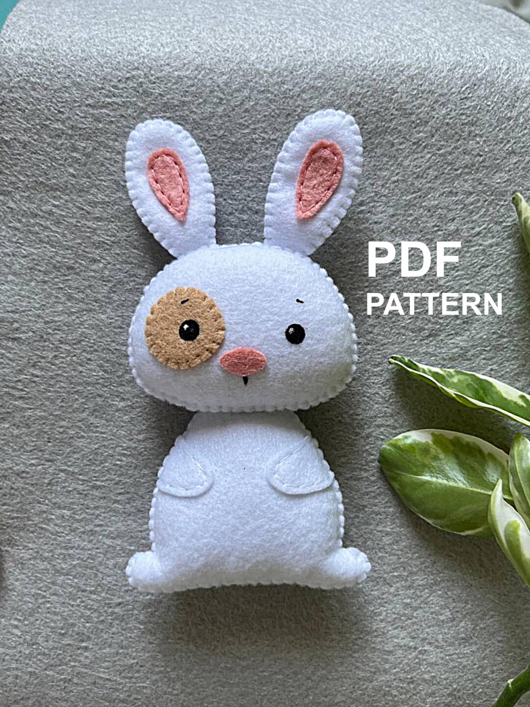 Bunny Felt Pattern/ Woodland Animals Pattern/ Bunny PDF - Etsy