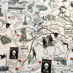 The Dartmoor Folklore Map - Etsy UK