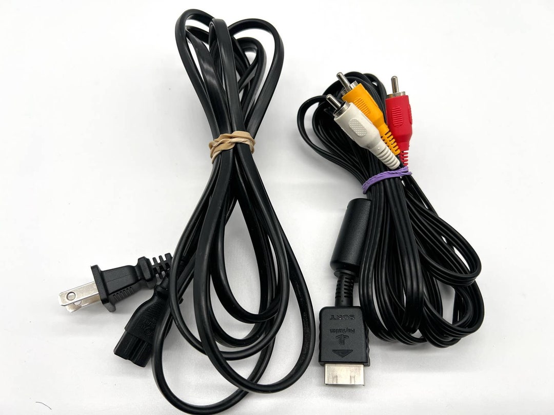 Sony Playstation PS1 PS2 PS3 Video and Power Cables - Etsy
