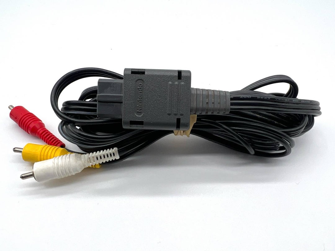 Nintendo Official OEM A/V Video Cables Gamecube SNES N64 Super Nintendo ...