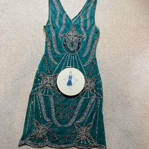 1920s Flapper Dress Embroidery PDF Pattern by Tigertailtextiles // Art ...