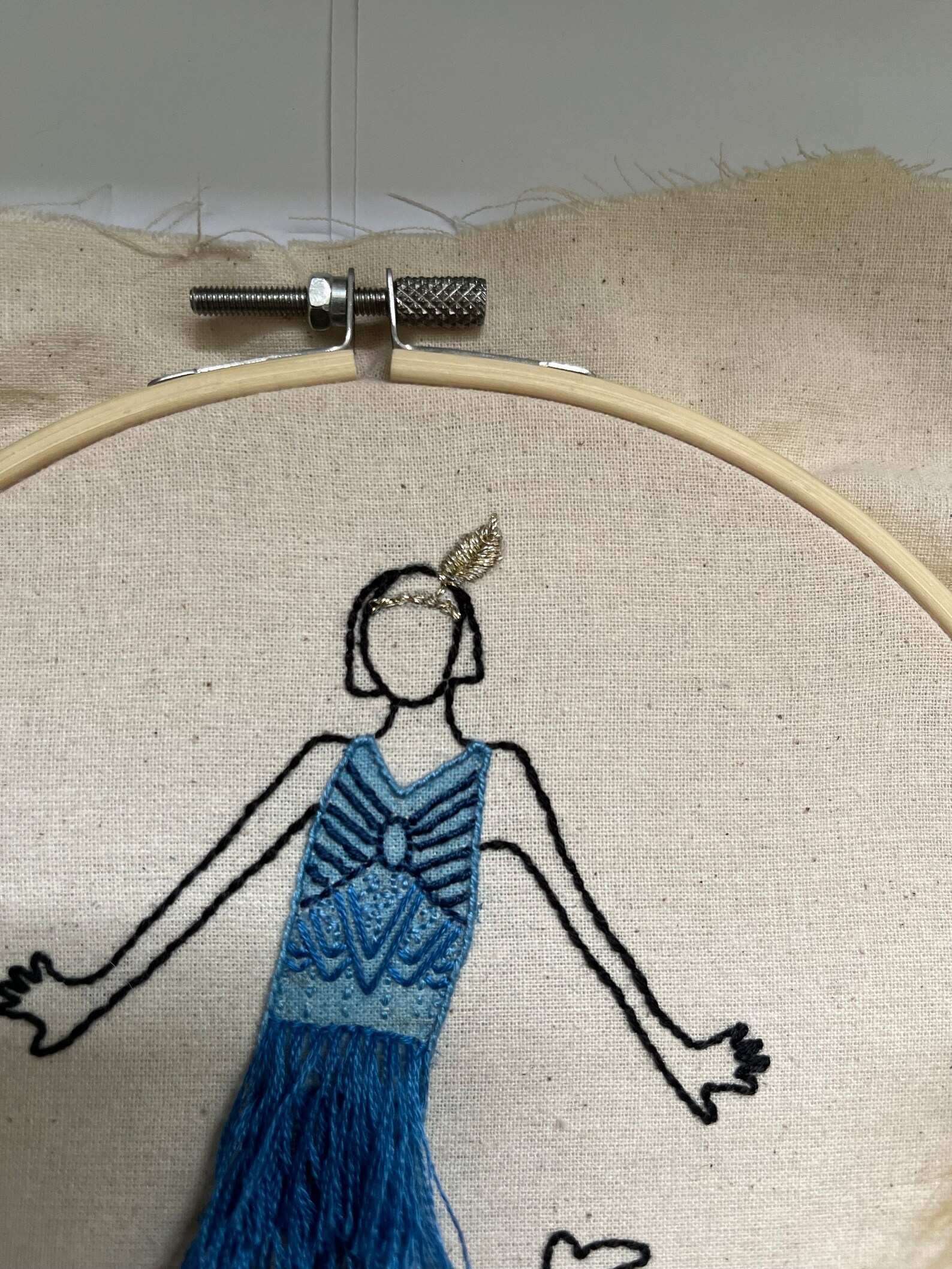 1920s Flapper Dress Embroidery PDF Pattern by Tigertailtextiles // Art ...