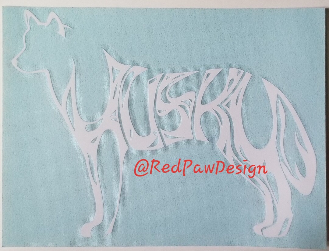 Husky Decal, Husky Sticker, Dog Sticker, Car Decal, Vinyl Sticker - Etsy
