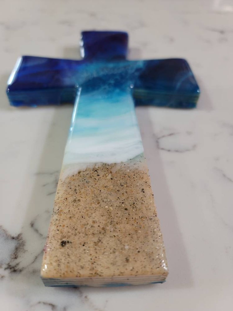 Ocean Cross / Resin Cross / Ocean Waves - Etsy