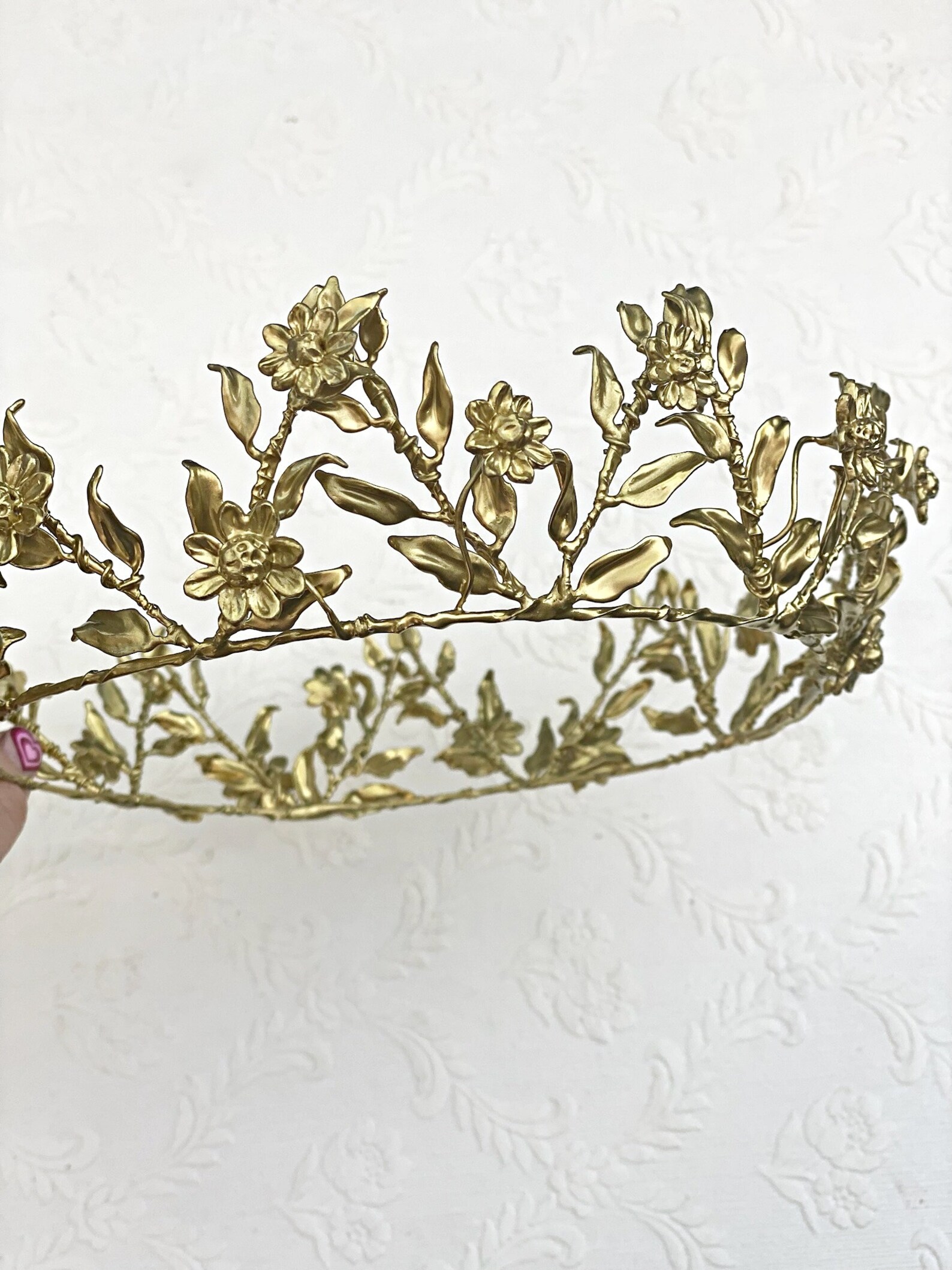Gold Leaf Crown, Pointed Crown, Myrtle Leaf Tiara, Eastern Crown ...
