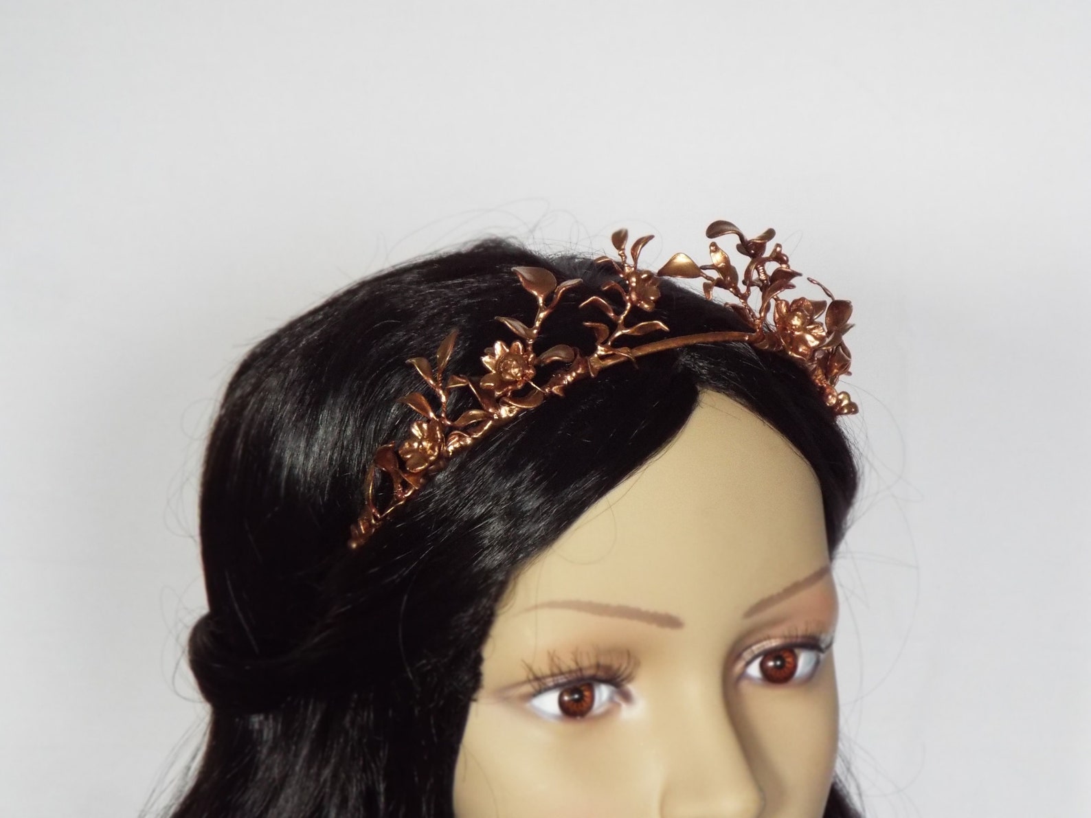 Bronze bridal tiara Bohemian bridal crown Bronze tiara | Etsy