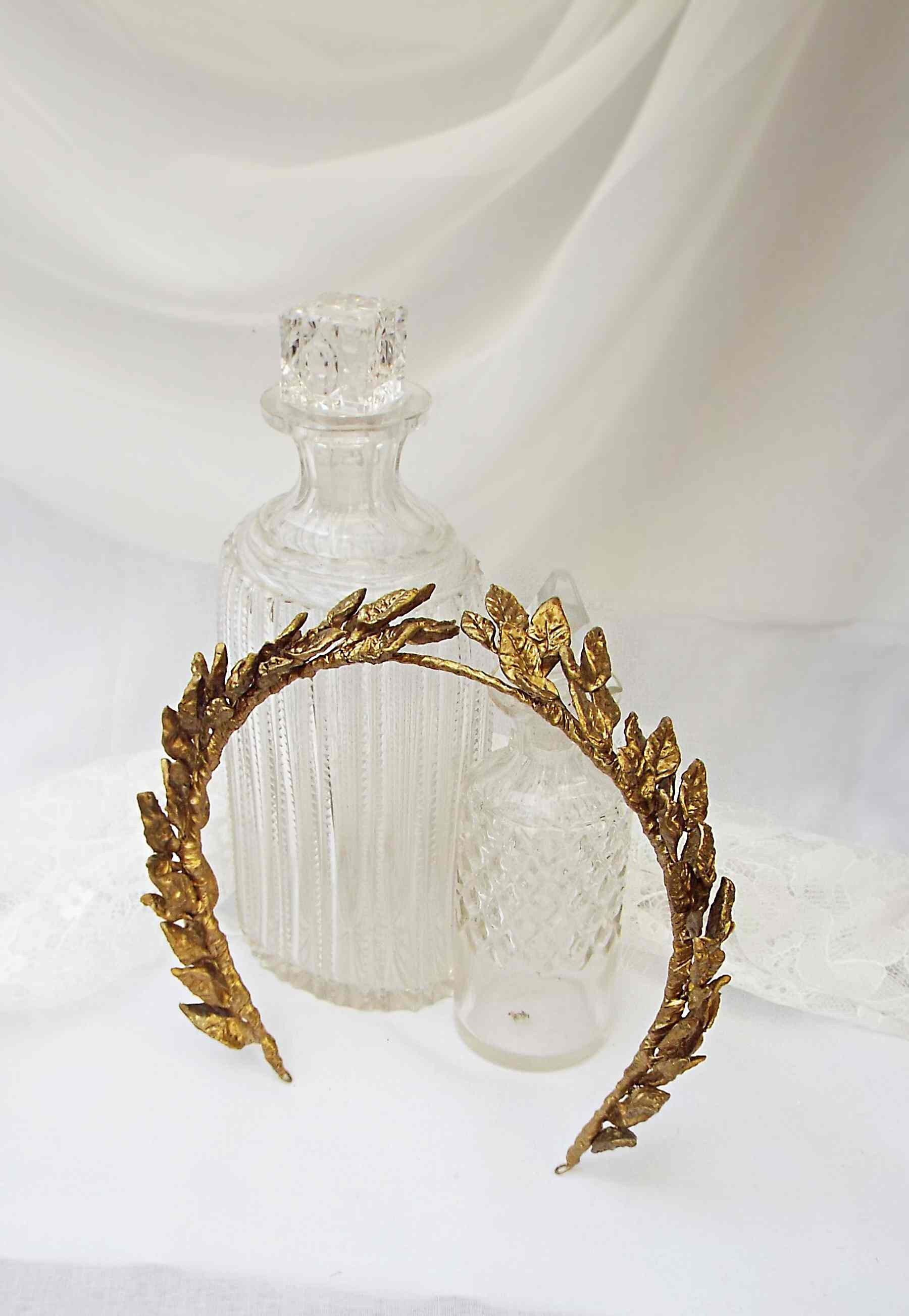 Gold Leaf Greek Style Crown, Grecian Headpiece, Bridal Accessory ...