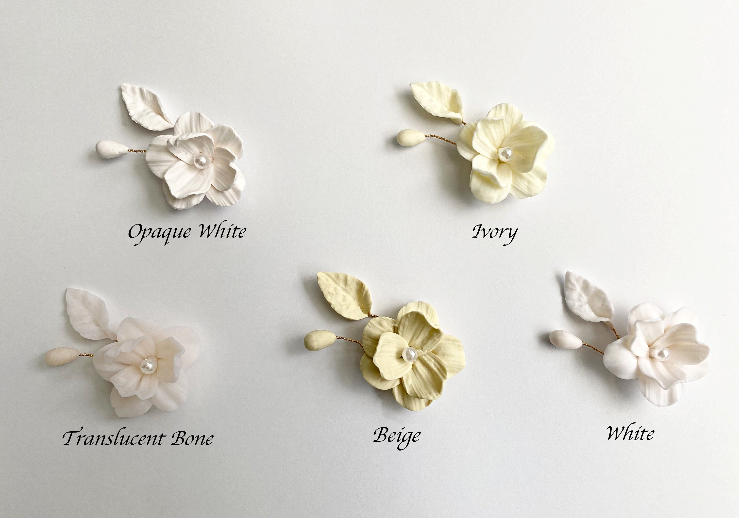 Gold Grooms Pin, Clay Flower Boutonniere, Grooms Fern Corsage #417 - Etsy