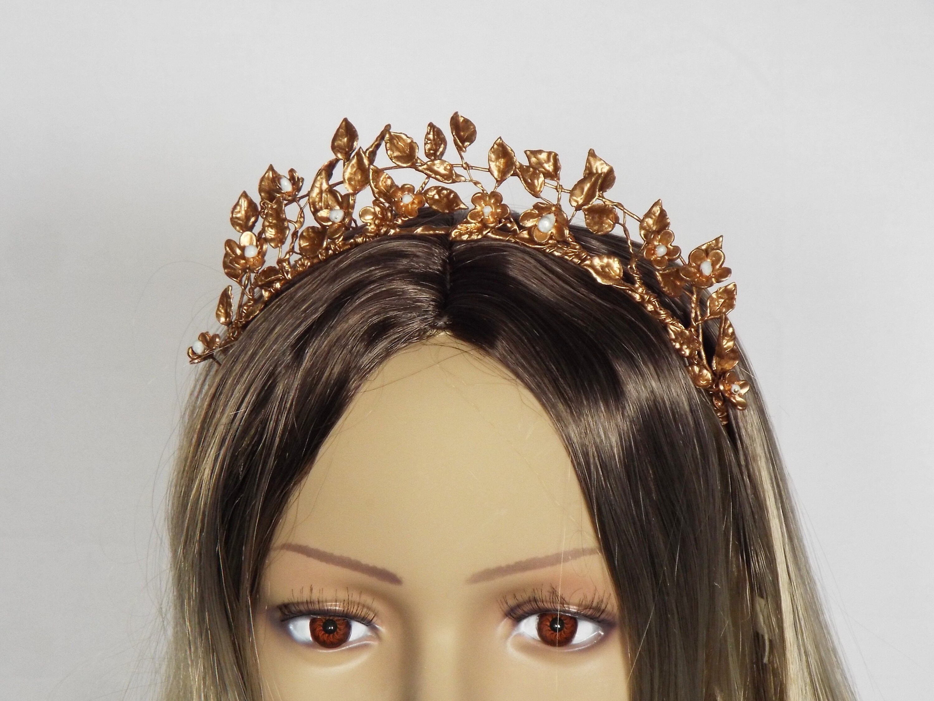 Bronze leaf bridal Crown Bronze tiara Bronze bridal tiara | Etsy