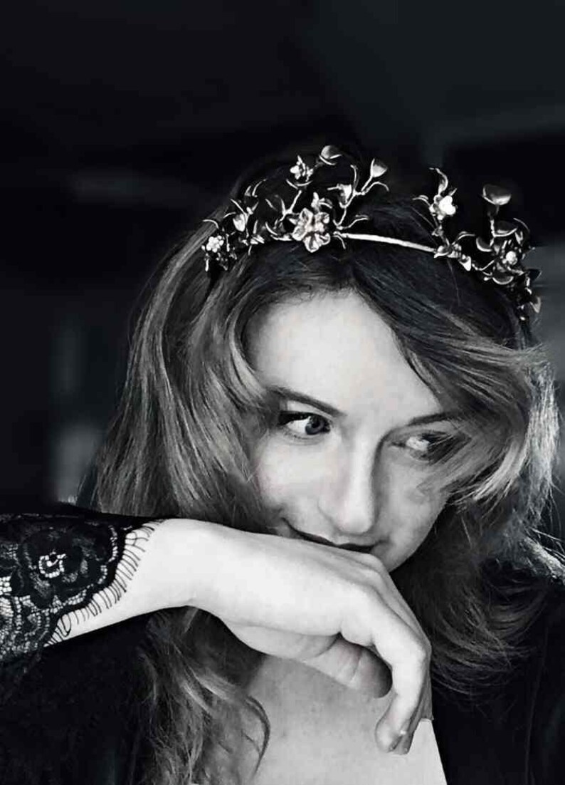 Bronze bridal tiara Bohemian bridal crown Bronze tiara | Etsy
