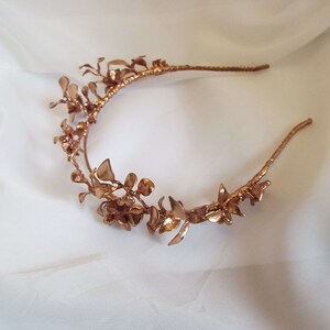 Bronze Bridal Tiara Bohemian Bridal Crown Bronze Tiara - Etsy